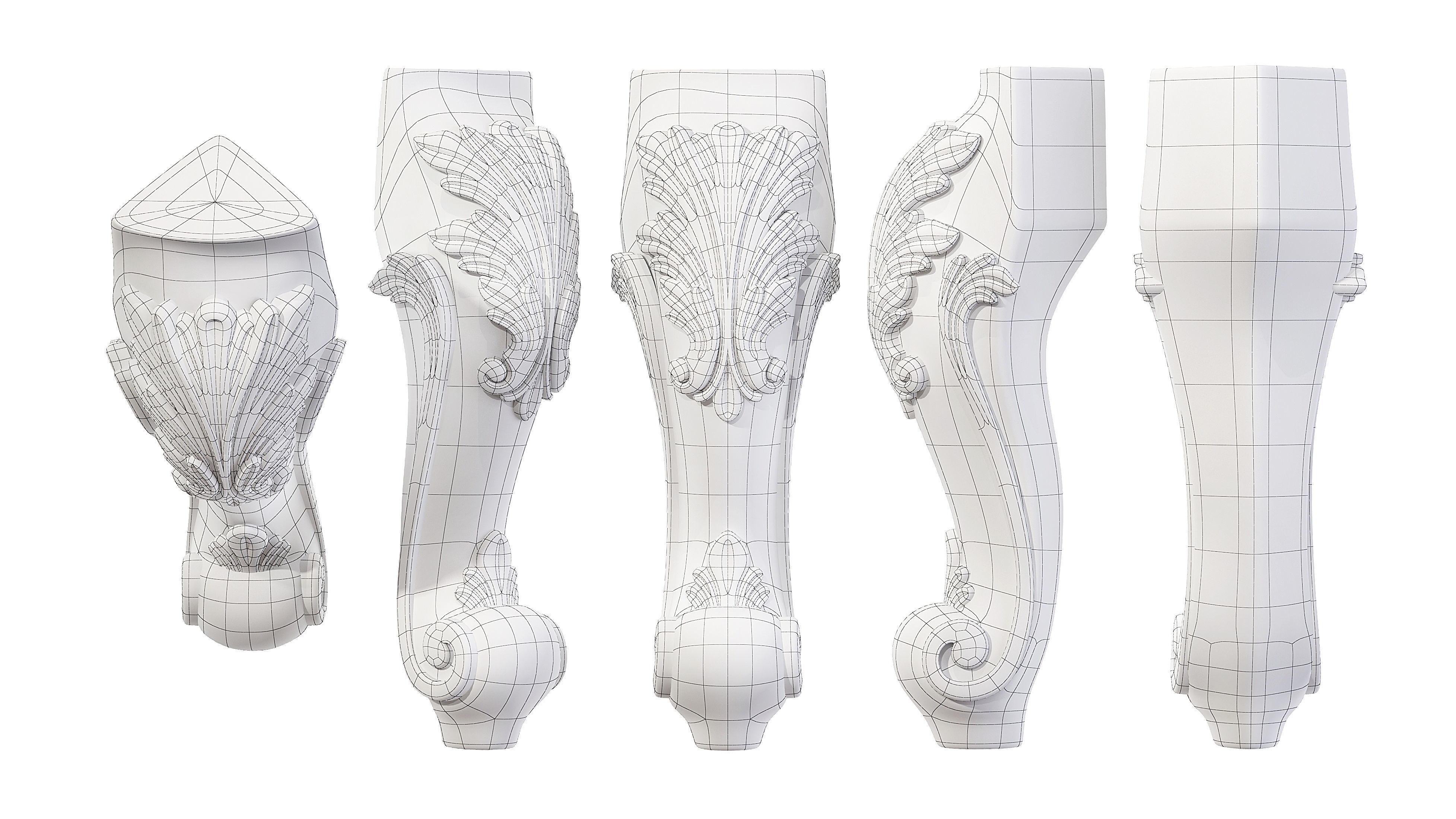 Classic leg 031 3D model | CGTrader