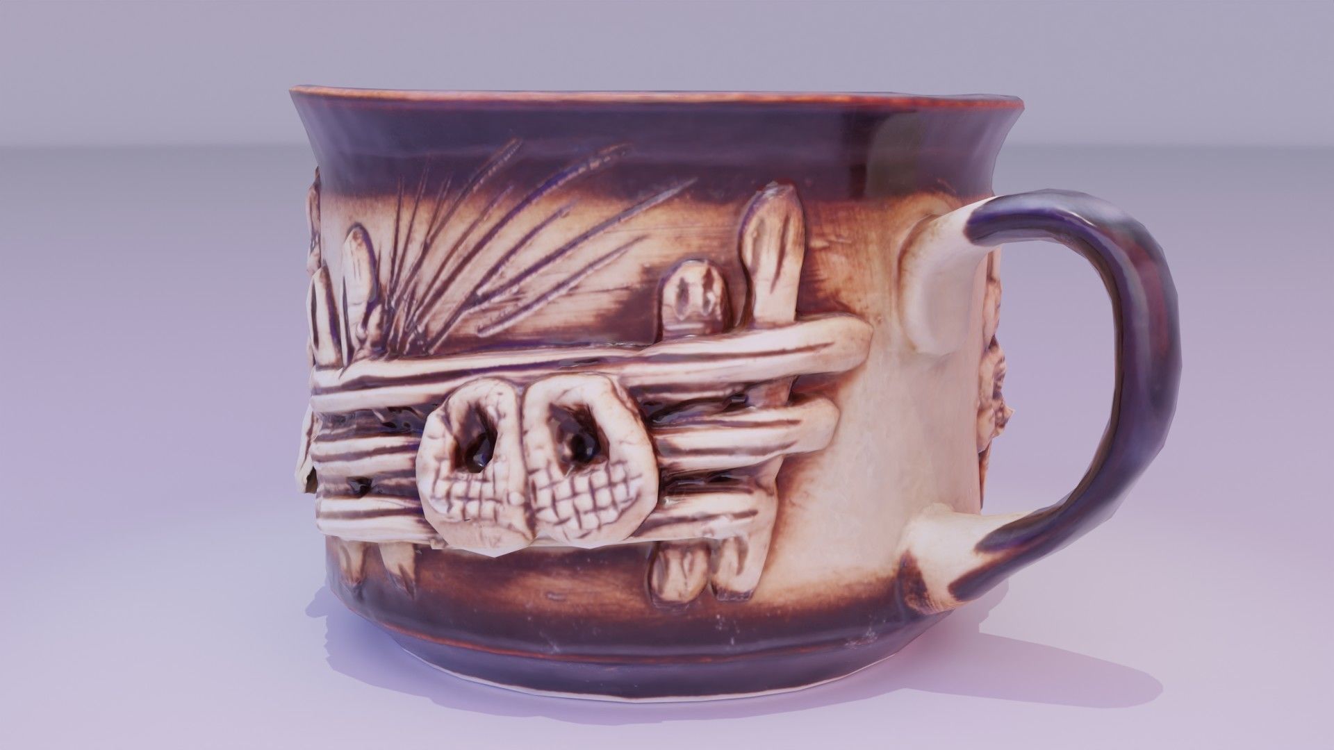 3D model Ethnic clay cup 02 VR / AR / low-poly | CGTrader