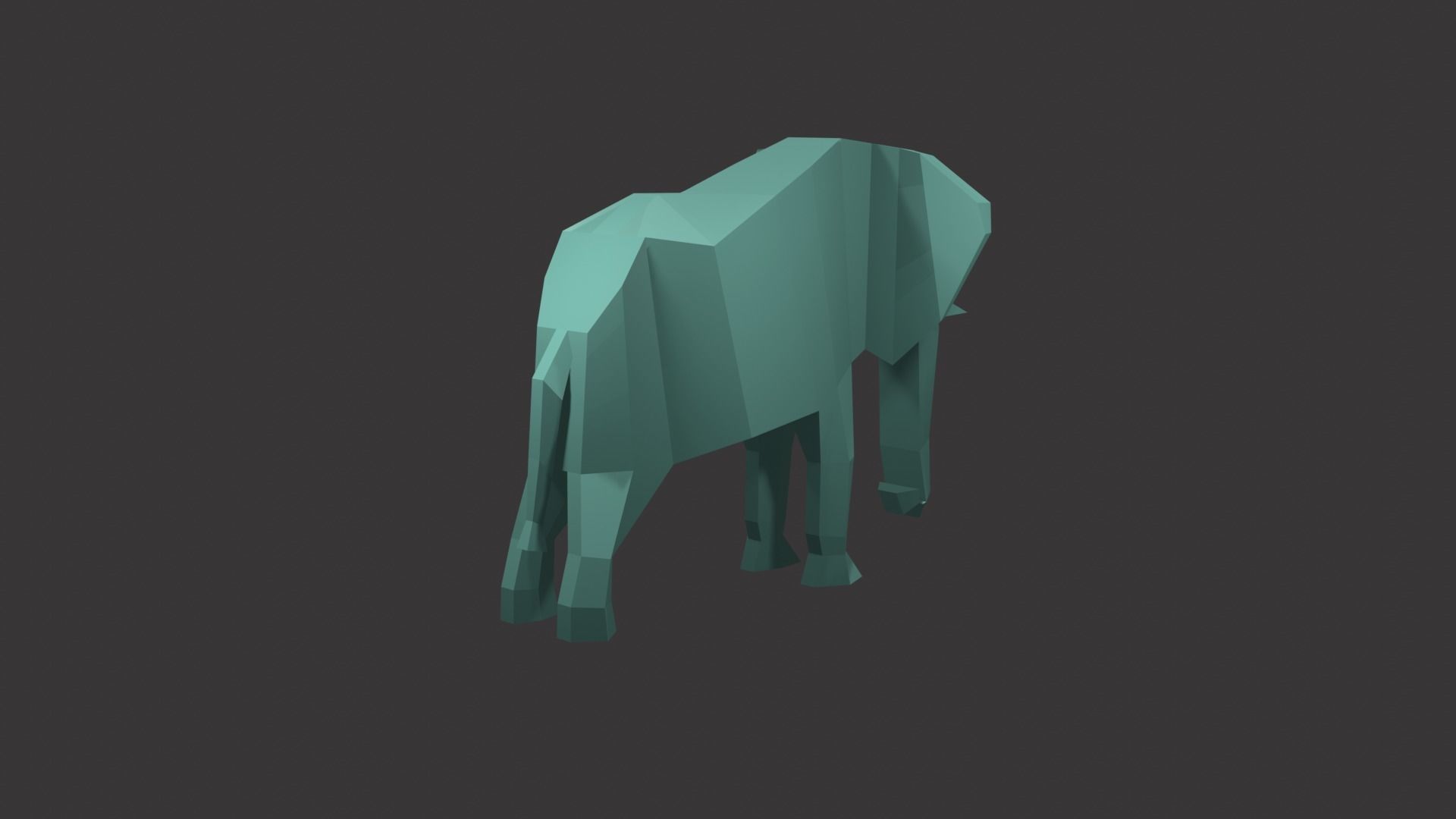 Low-poly Elephant free 3D model | CGTrader