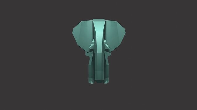 Low-poly Elephant free 3D model | CGTrader