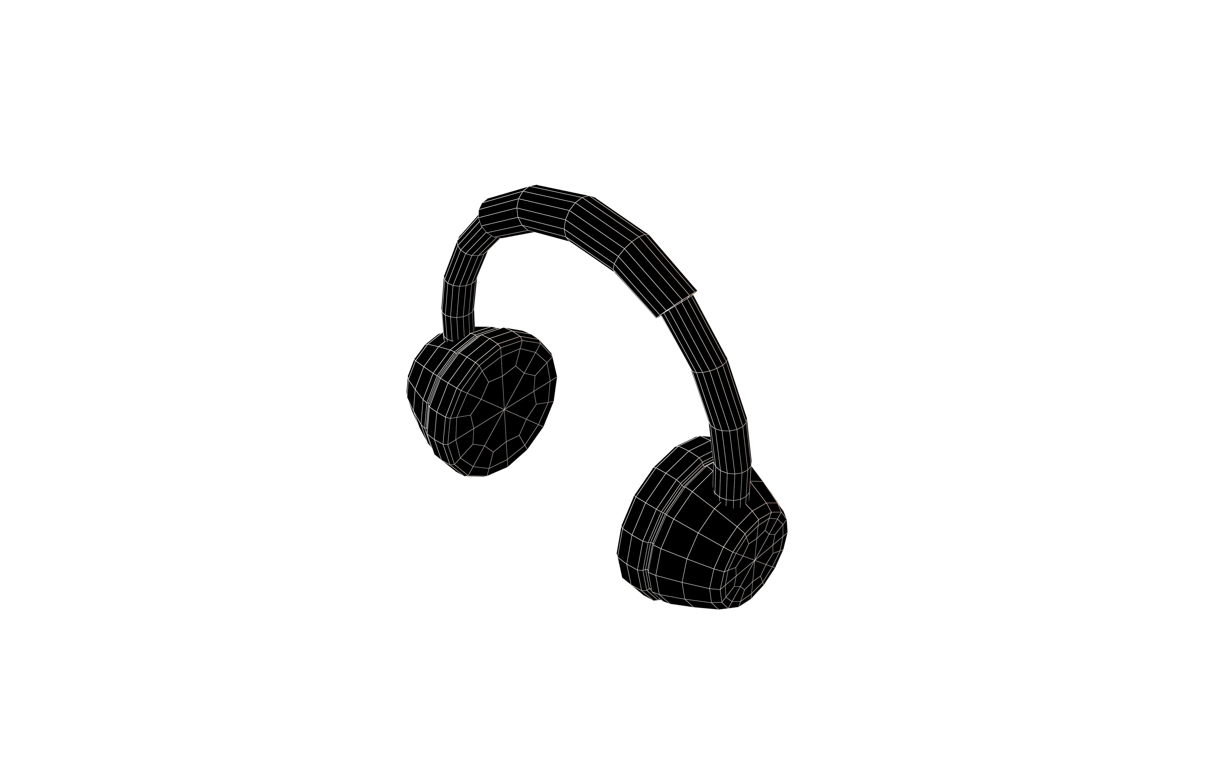 3D model Headphone Icon v1 001 VR / AR / low-poly | CGTrader