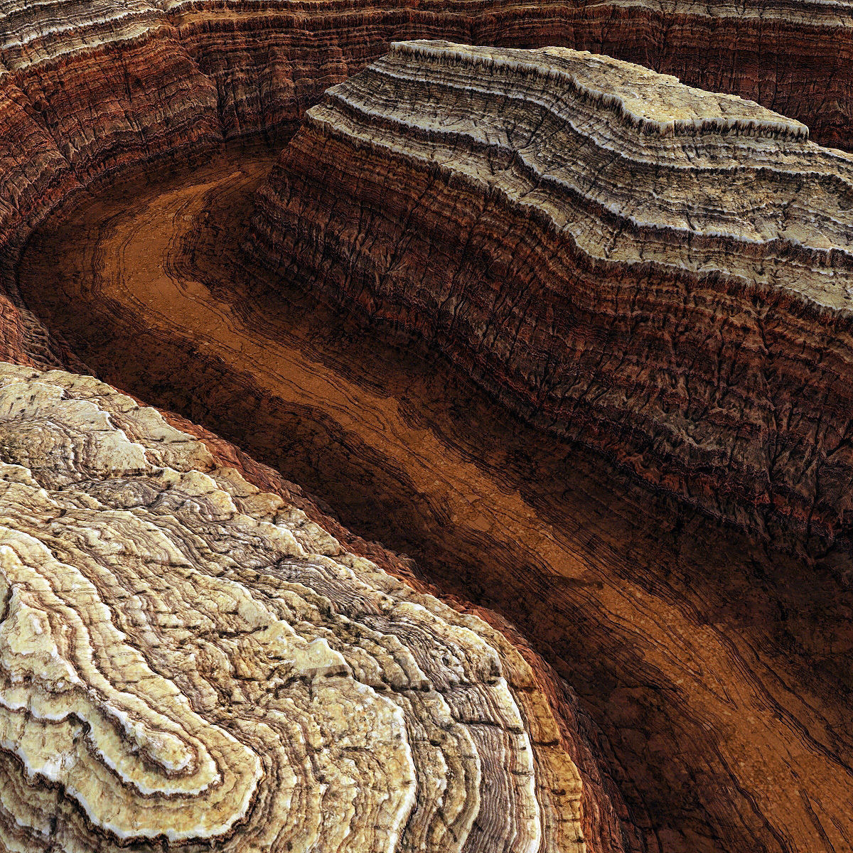 Canyon river n3 3D model | CGTrader