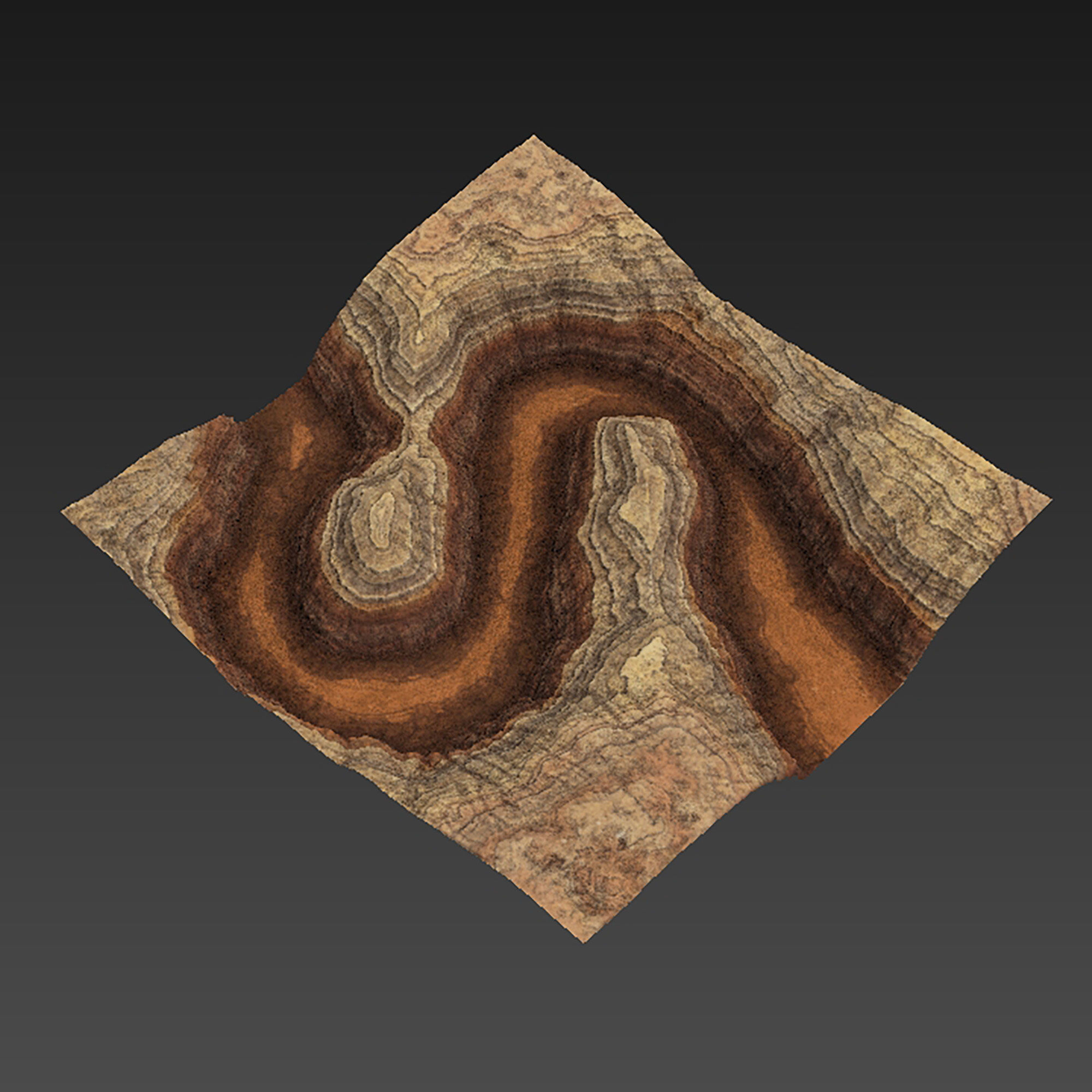 Canyon river n3 3D model | CGTrader