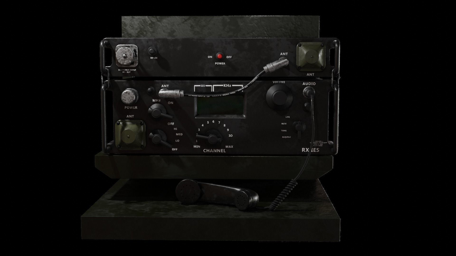 radio telephone 3D model | CGTrader