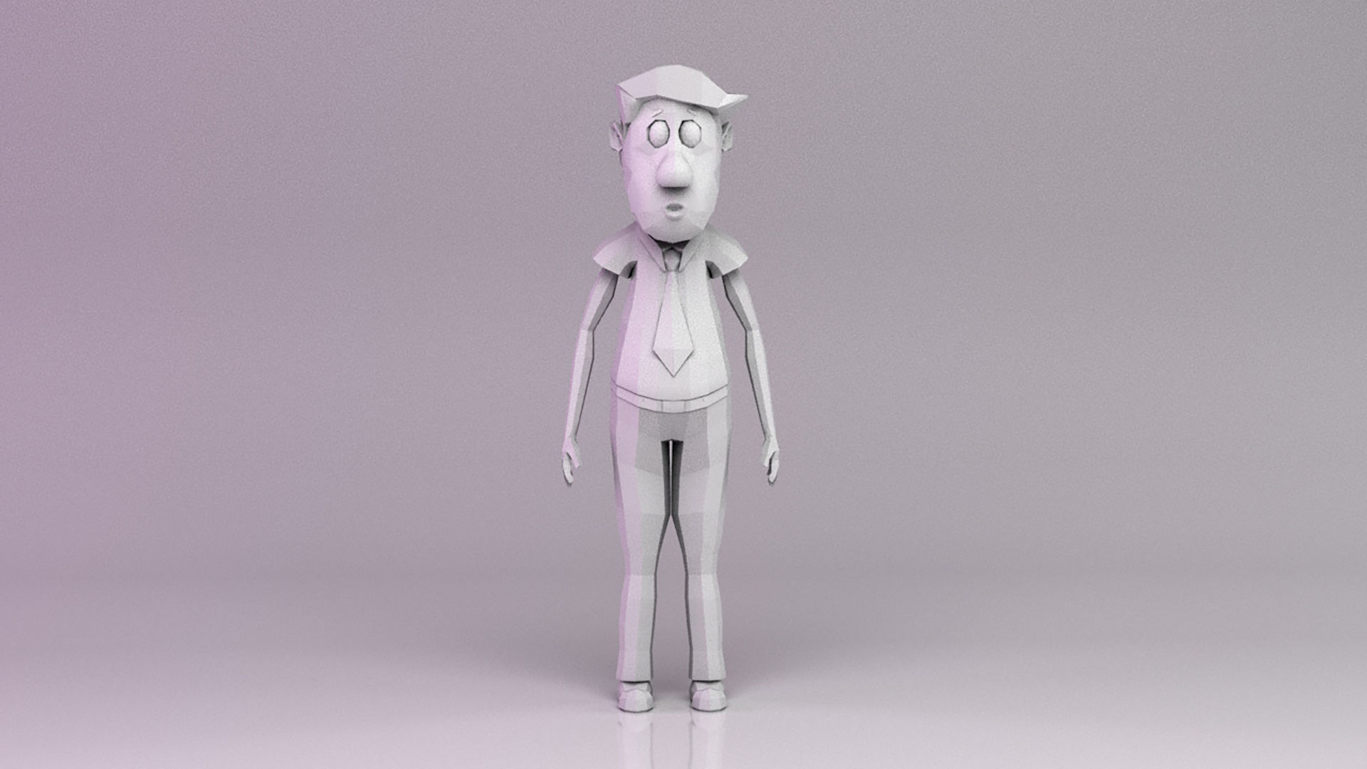 3D model 3d Cartoon man VR / AR / low-poly | CGTrader