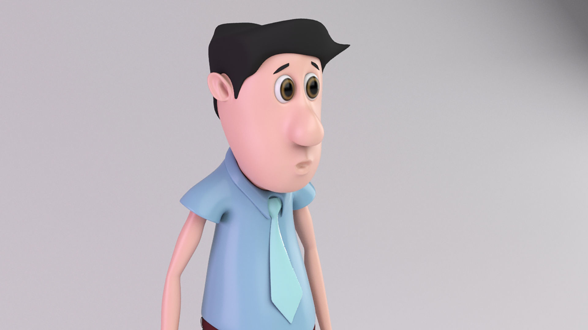 3D model 3d Cartoon man VR / AR / low-poly | CGTrader