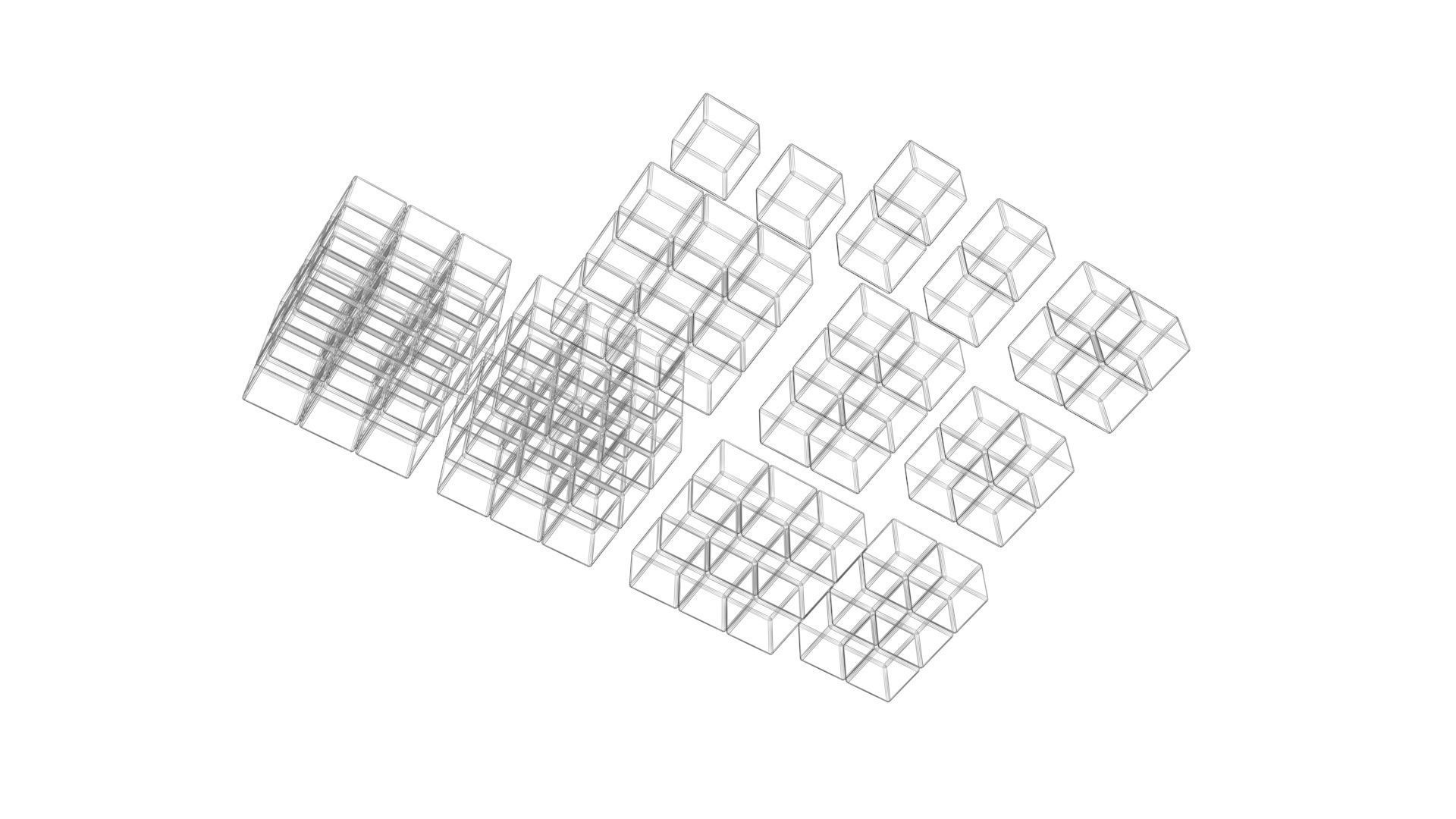 Rubiks Cubes Set 3D model | CGTrader