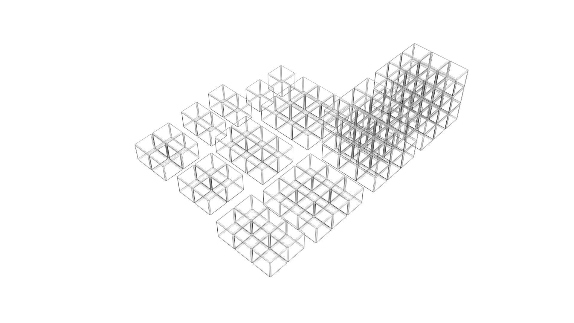 Rubiks Cubes Set 3D model | CGTrader