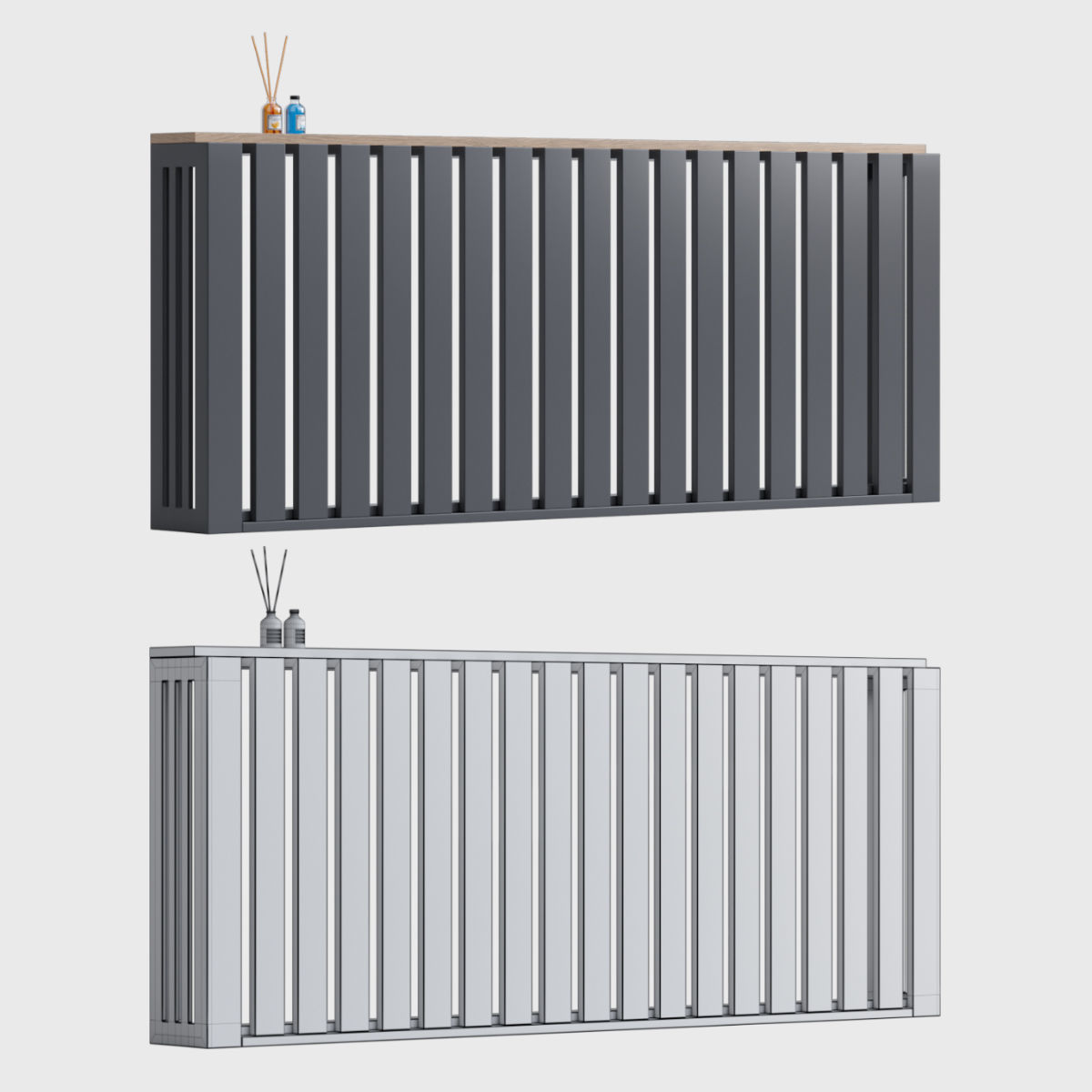 Modern radiator cover 3D model | CGTrader