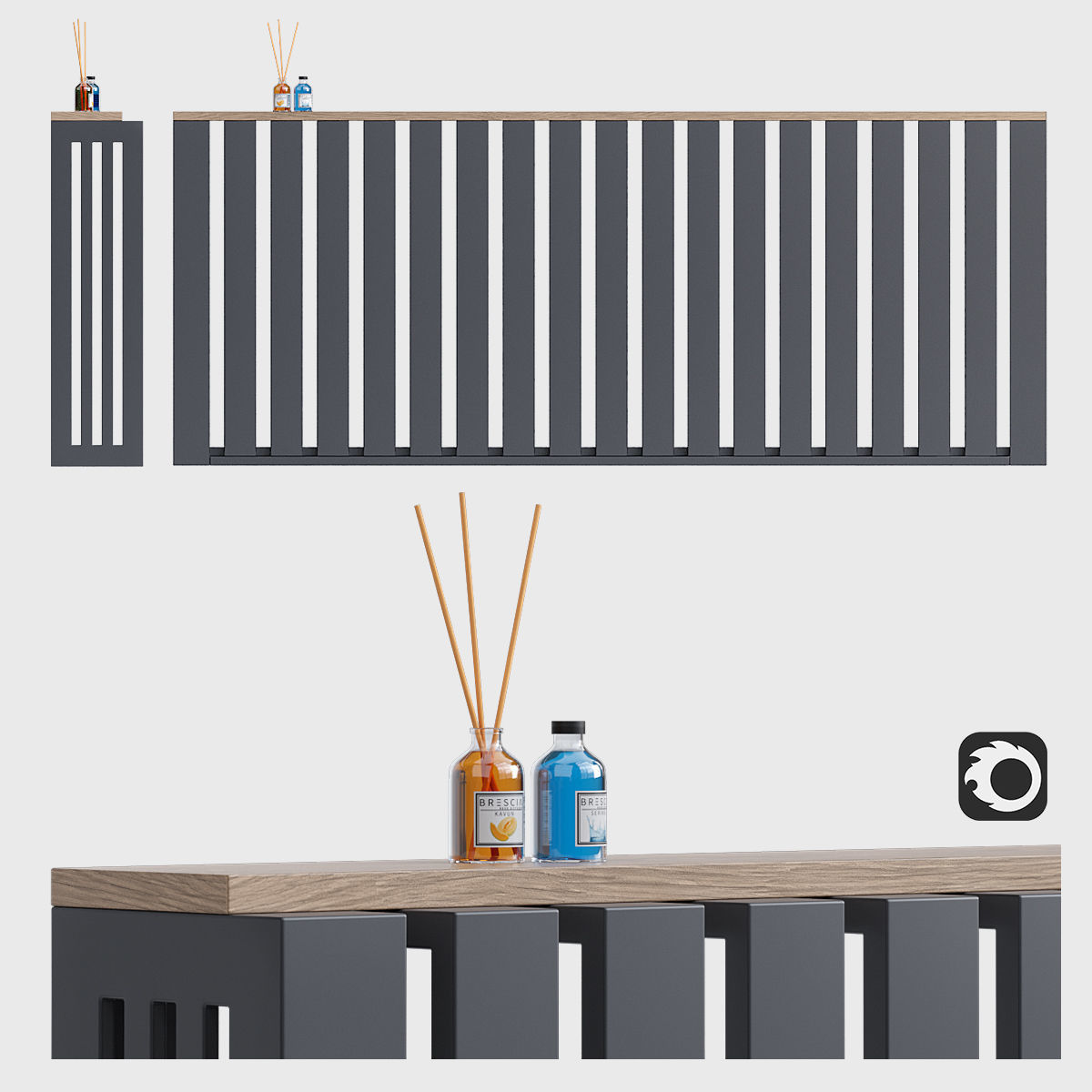 Modern radiator cover 3D model | CGTrader