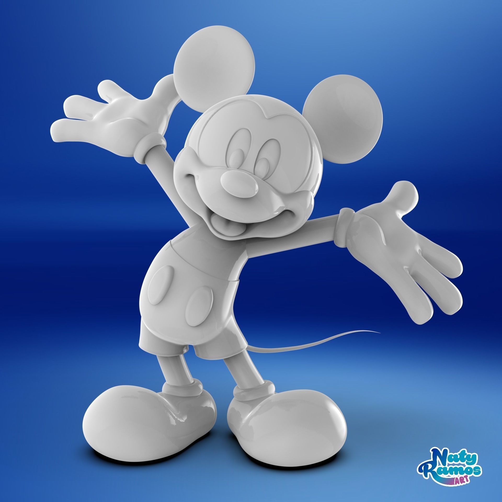 Mickey Mouse 3D model 3D printable | CGTrader