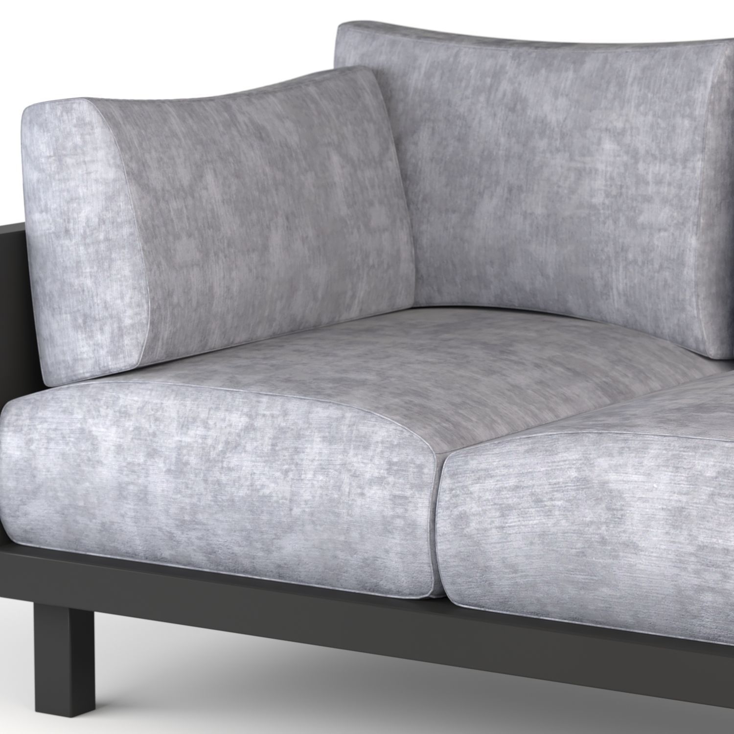 Gray Modern Sofa 3D model | CGTrader