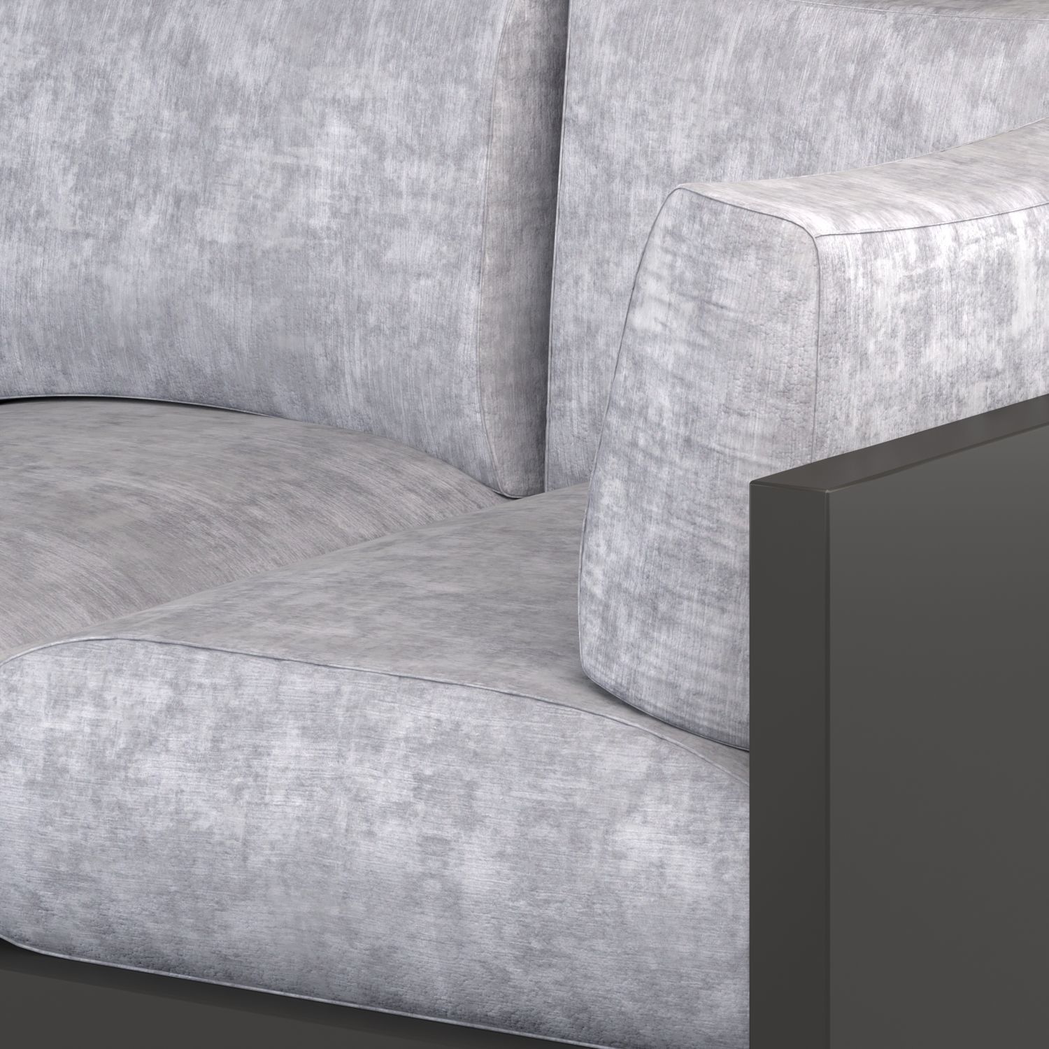 Gray Modern Sofa 3D model | CGTrader