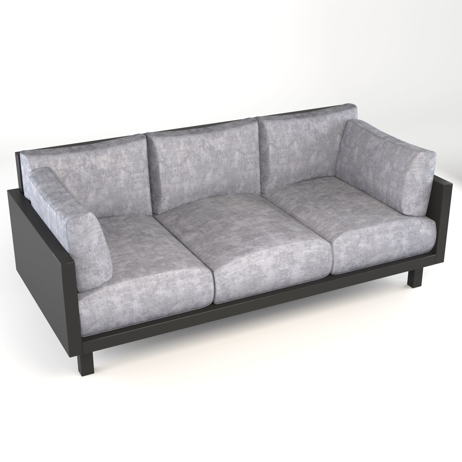 Gray Modern Sofa 3D model | CGTrader