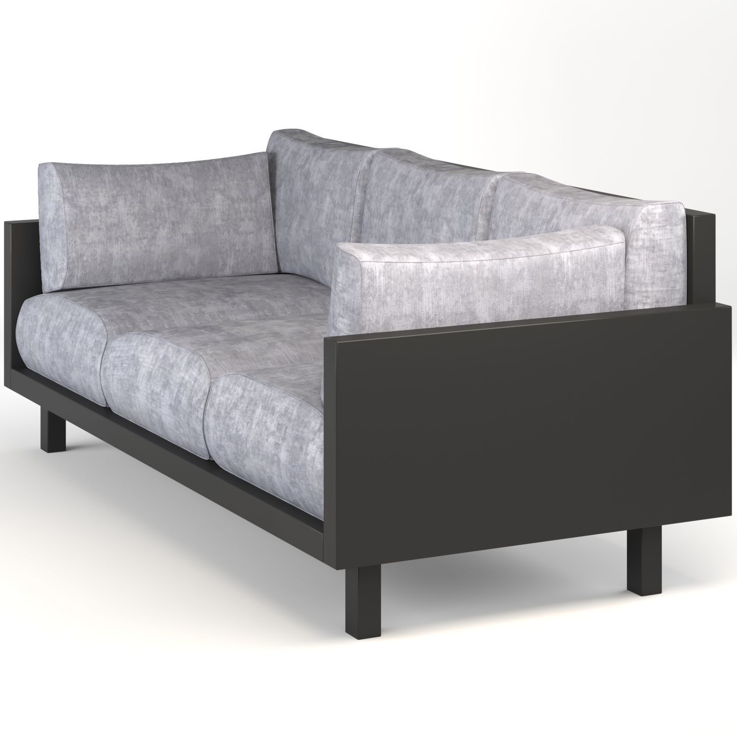 Gray Modern Sofa 3D model | CGTrader