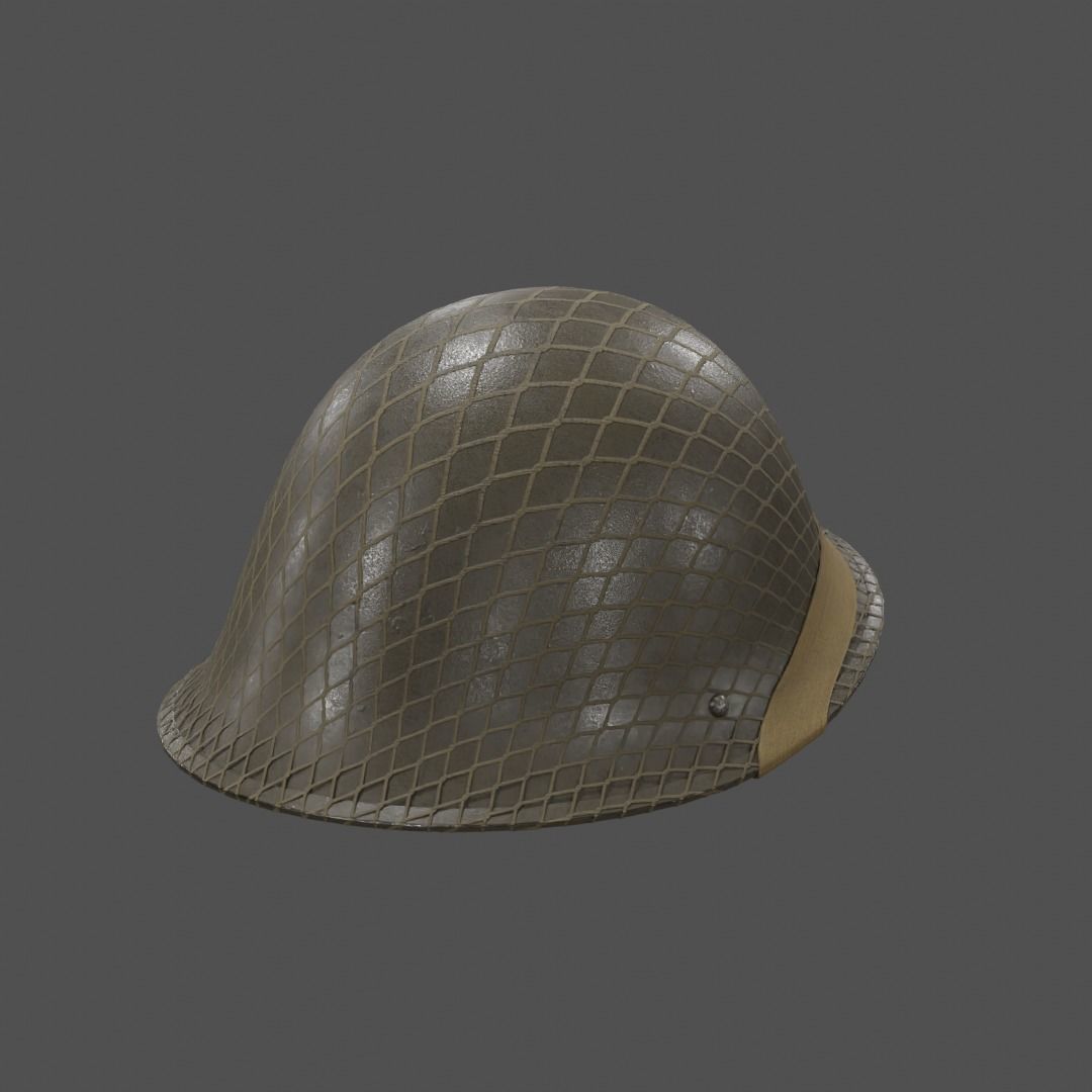 3D model Mk III Turtle helmet with netting VR / AR / low-poly | CGTrader