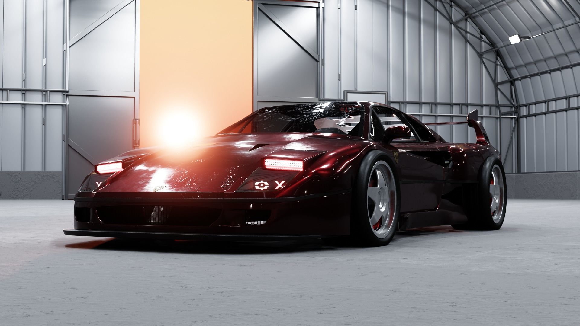 Ferrari F40 free 3D model | CGTrader