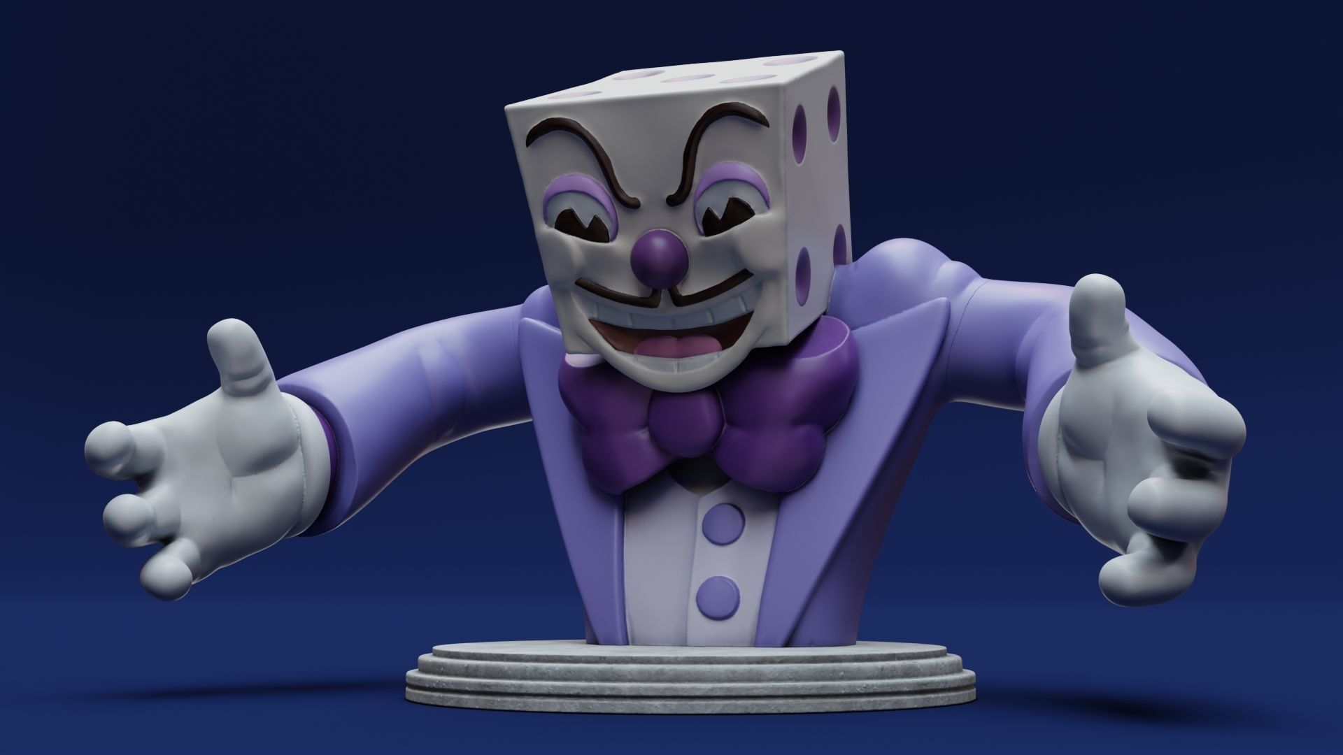 Cuphead Dice King and The Devil 3D model 3D printable | CGTrader