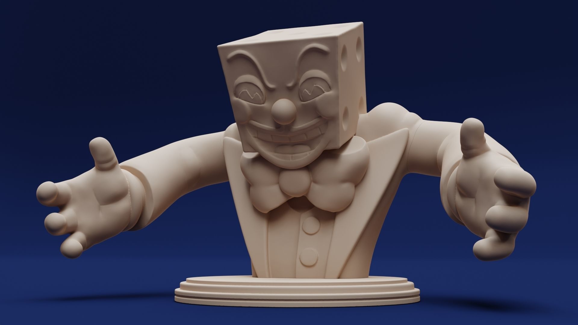 Cuphead Dice King and The Devil 3D model 3D printable | CGTrader