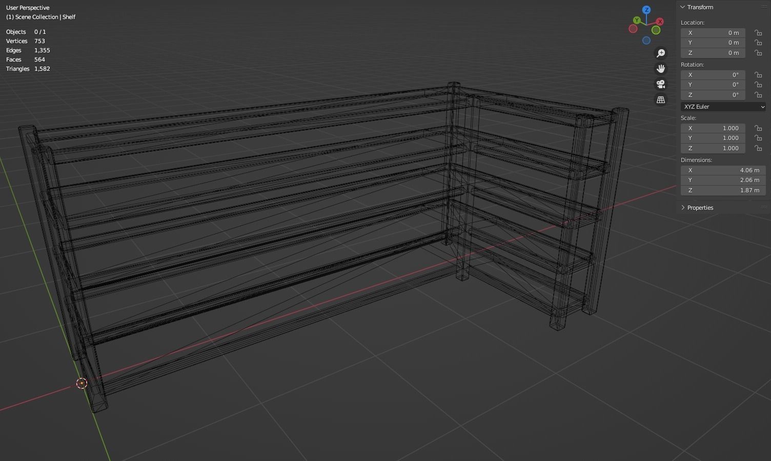 Shelf L-Shape free 3D model | CGTrader