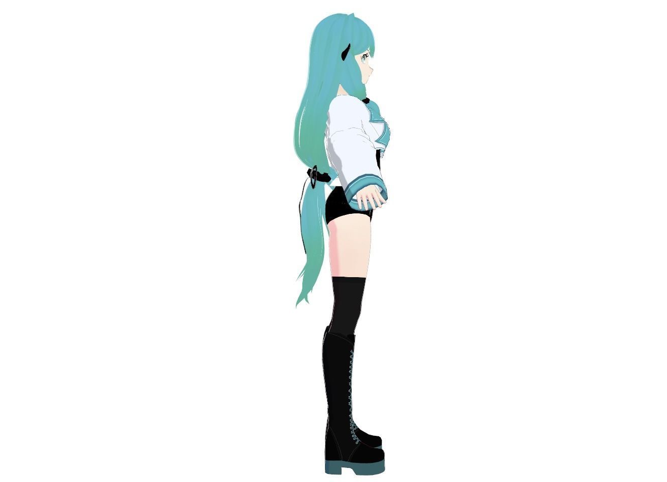 3D model Half Alien Vtuber VR / AR / low-poly | CGTrader