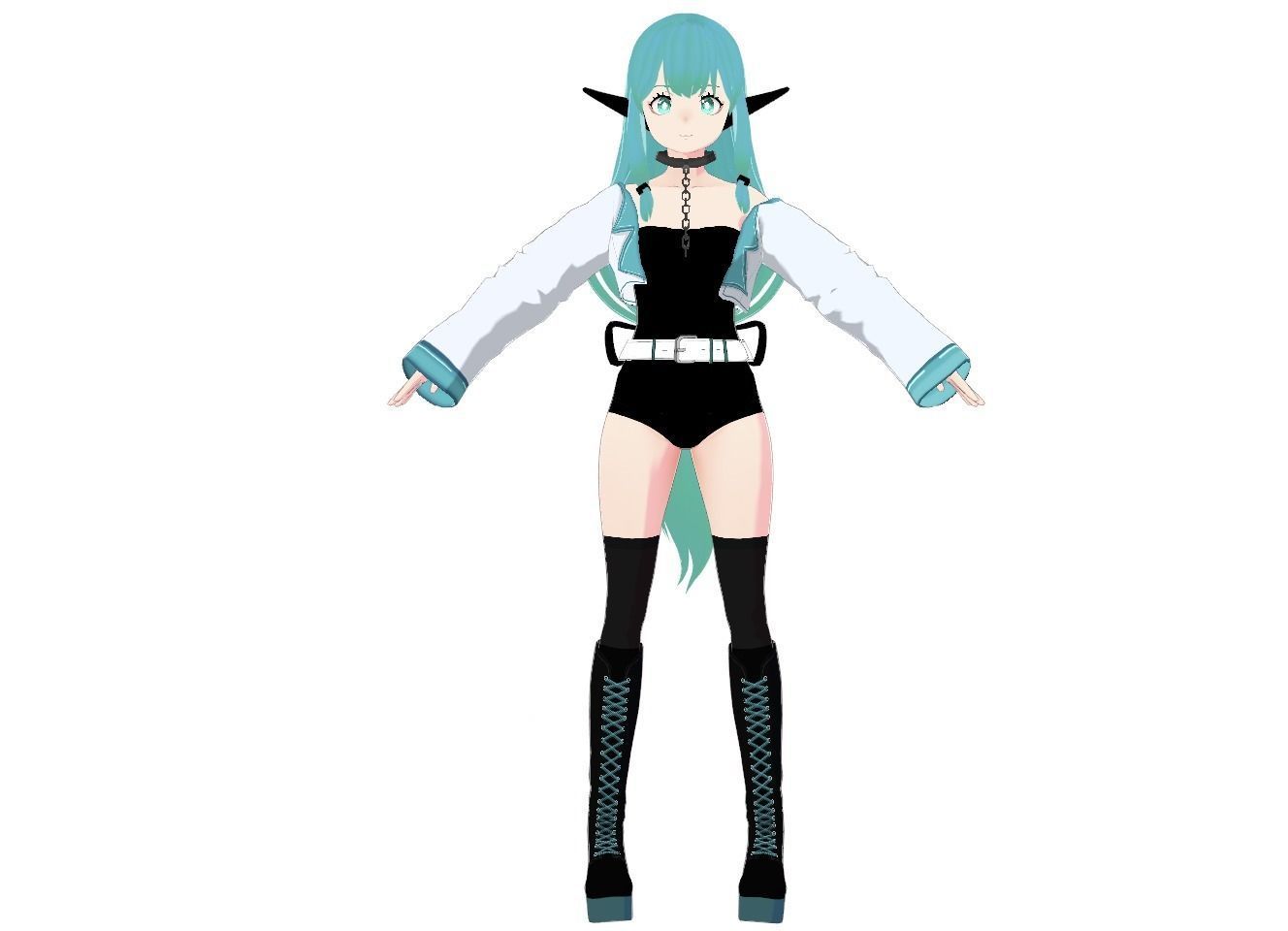 3D model Half Alien Vtuber VR / AR / low-poly | CGTrader
