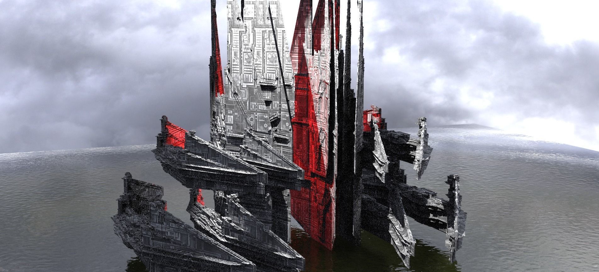 Sci-Fi Drake interceptor Ship Base 3D model | CGTrader