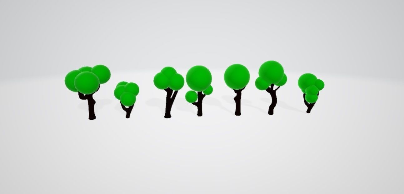 low poly tree pack free 3D model | CGTrader