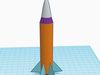 Model Rocket Ship 3D model 3D printable | CGTrader