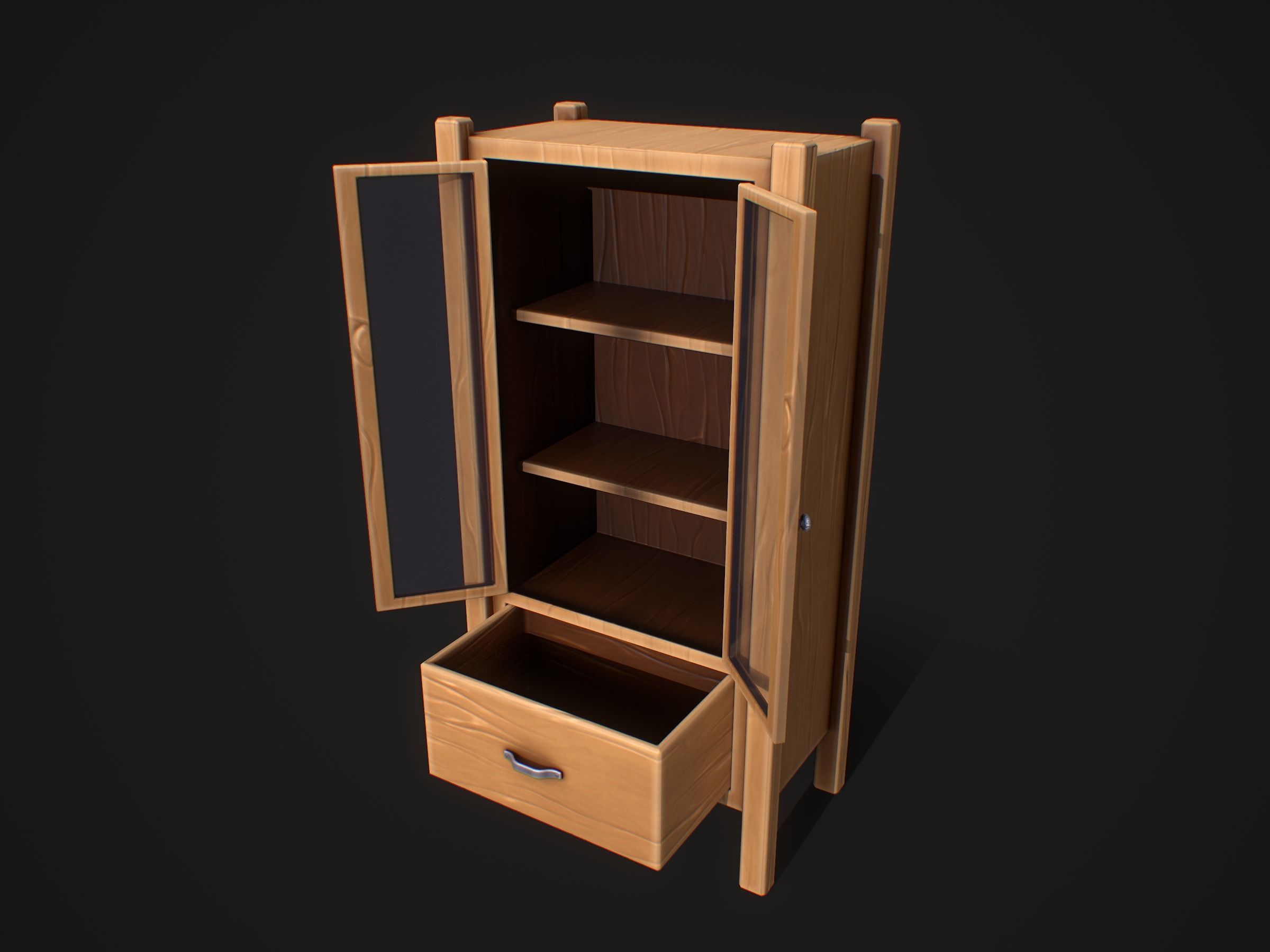 3D model Stylized Cabinet Game Asset VR / AR / low-poly | CGTrader