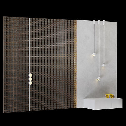 Decorative wall panel 01 3D model | CGTrader