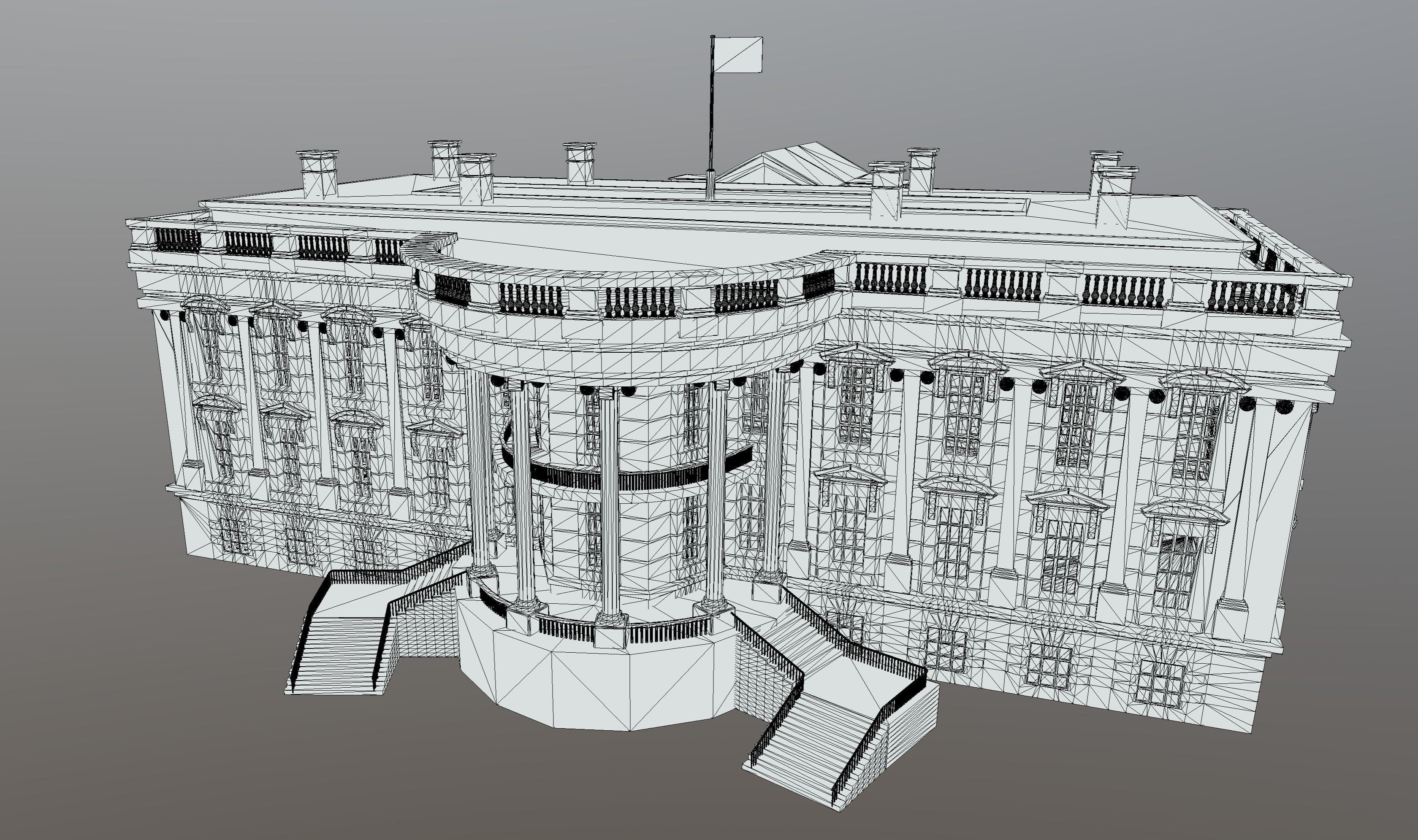 White House 3D model | CGTrader