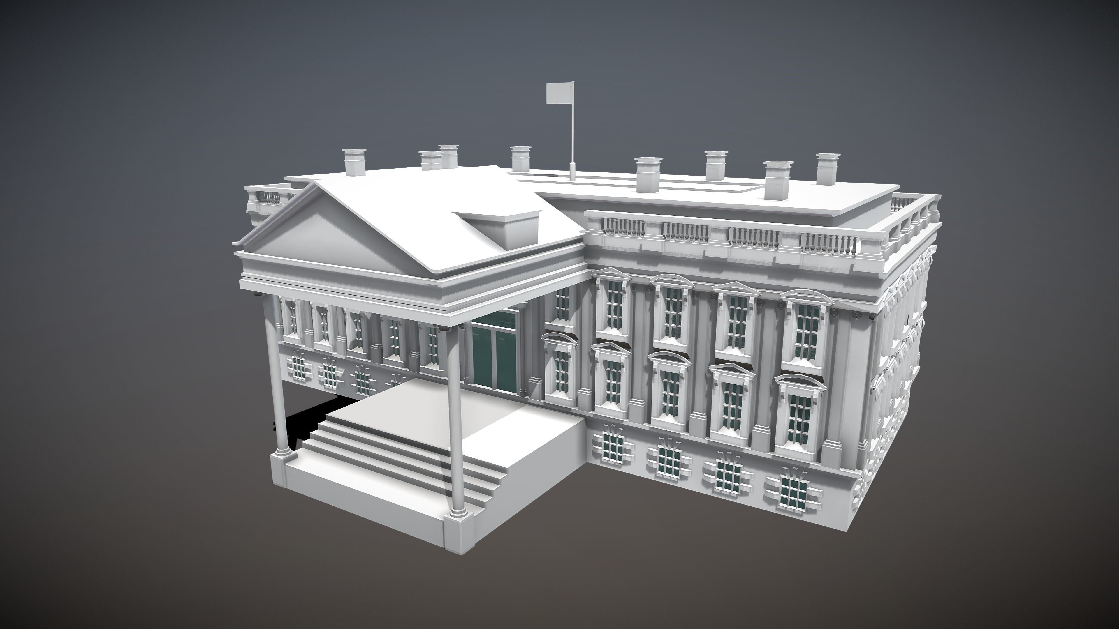White House 3D model | CGTrader