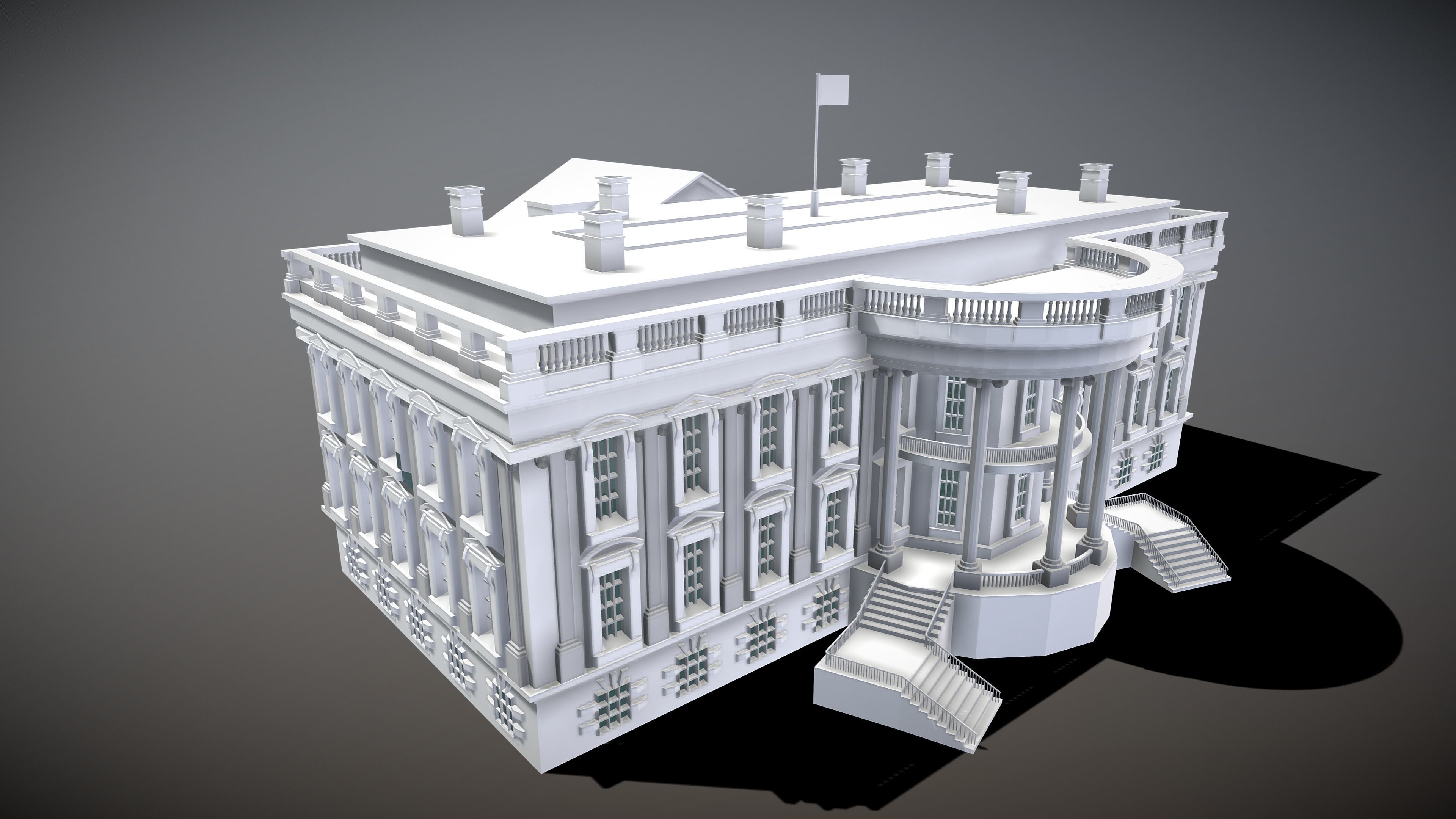 White House 3D model | CGTrader