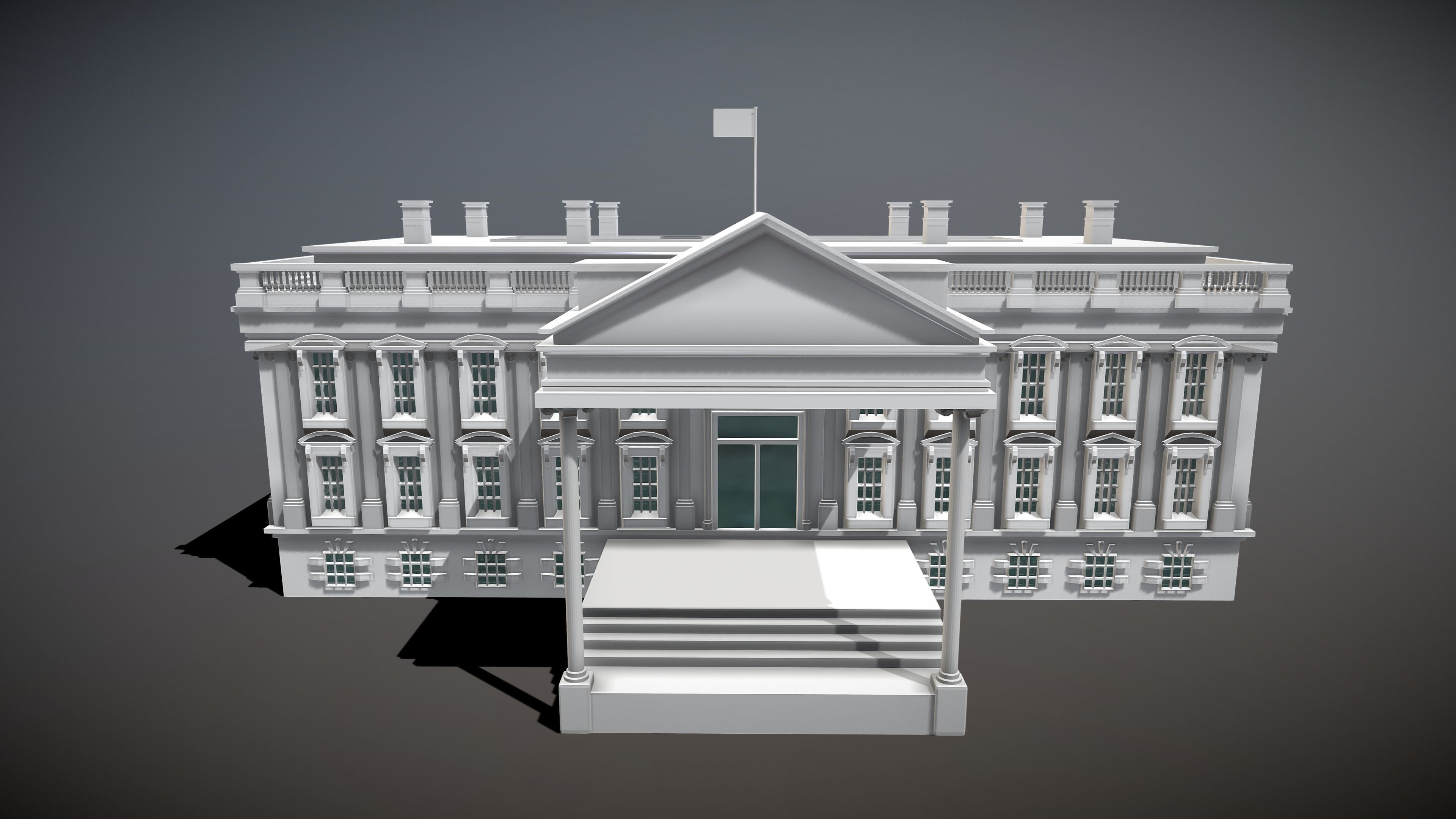 White House 3D model | CGTrader