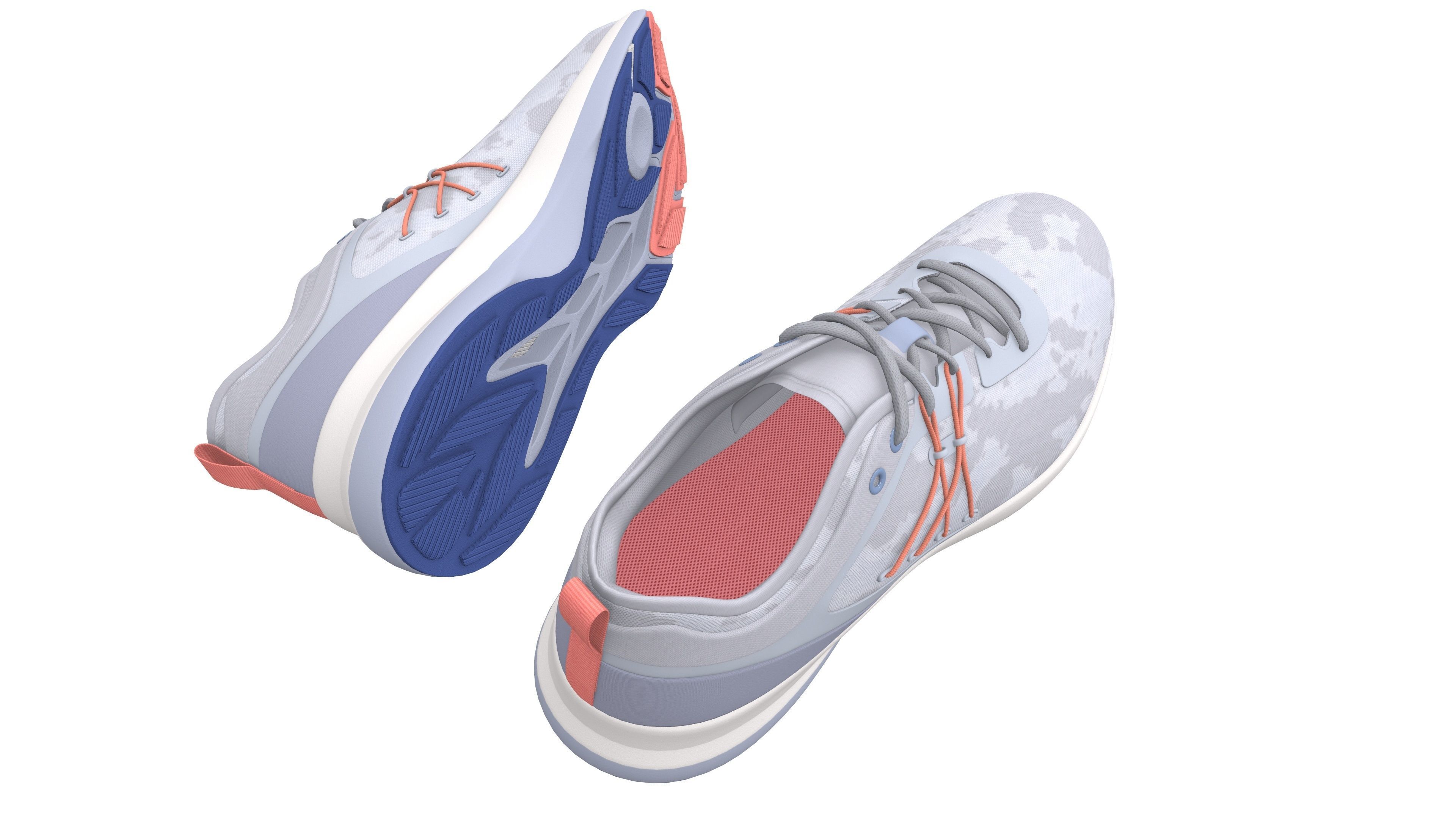 3D model Blue Sport Shoe 3D Model VR VR / AR / low-poly | CGTrader