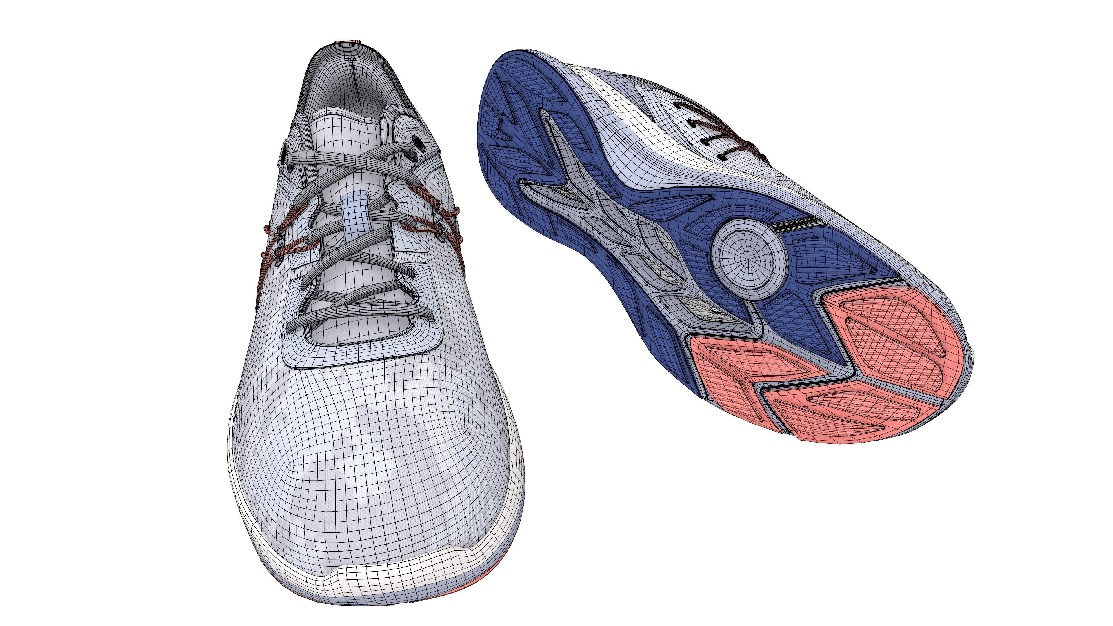 3D model Blue Sport Shoe 3D Model VR VR / AR / low-poly | CGTrader