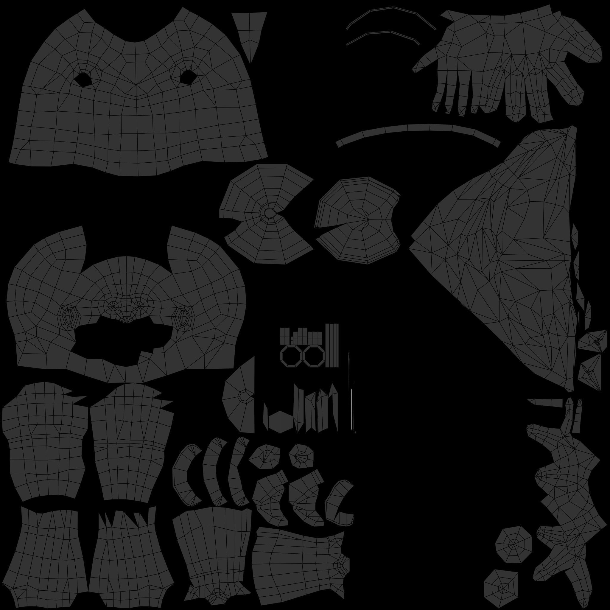 3D model Japanese Warrior Character Low poly Game Ready Enemy VR / AR ...