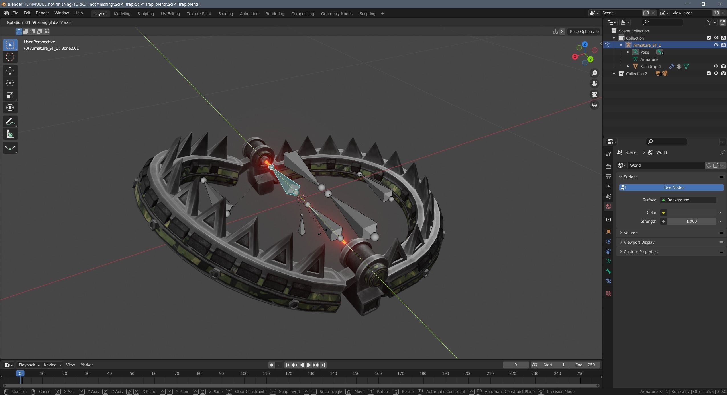 3D model Sci-fi trap VR / AR / low-poly | CGTrader