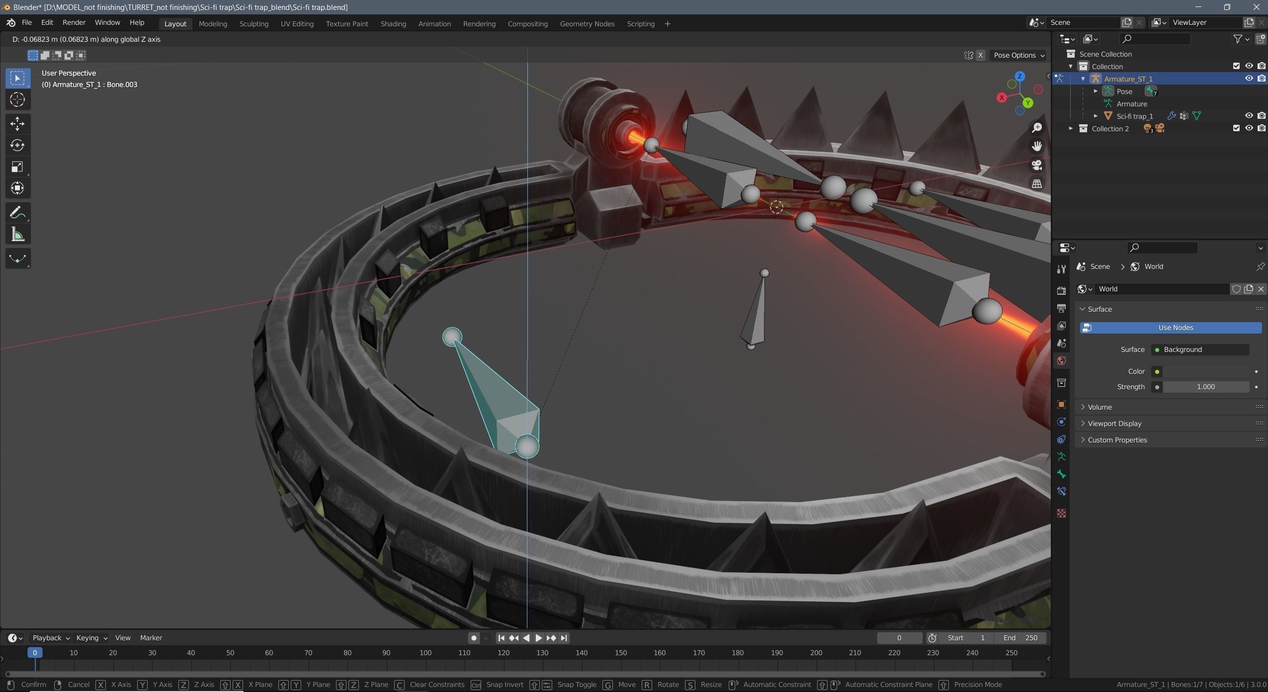 3D model Sci-fi trap VR / AR / low-poly | CGTrader