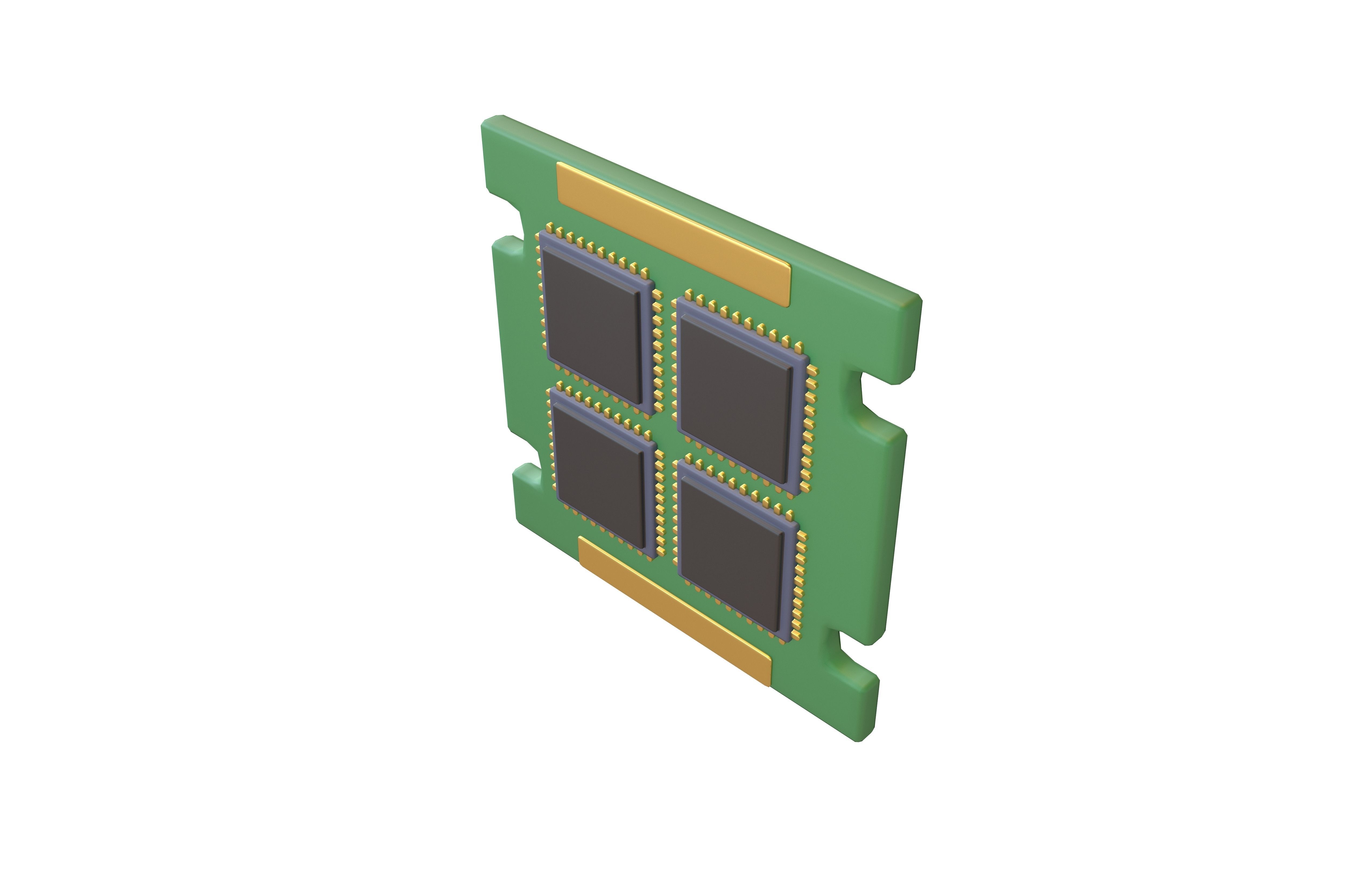 3D model CPU Icon V2 002 VR / AR / low-poly | CGTrader