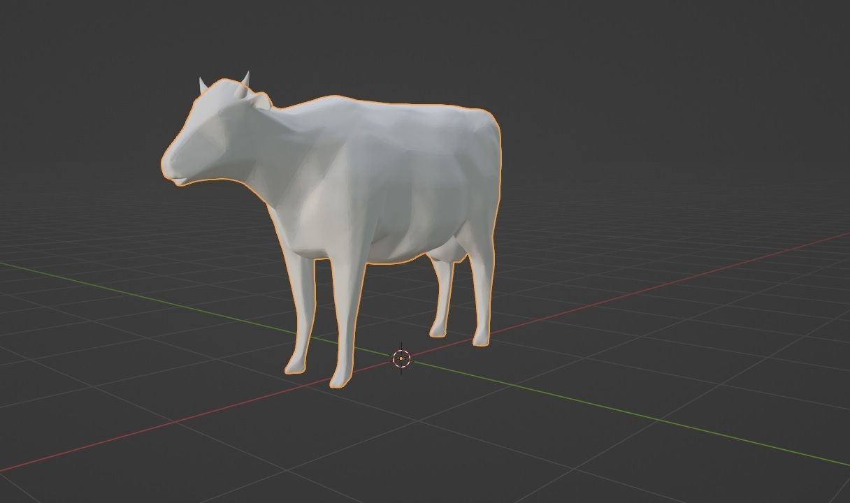 Low Poly Cow free 3D model | CGTrader