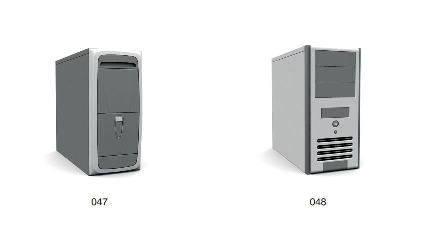 3D model Collection of Old School Personal Computer Cases - CPU VR / AR ...