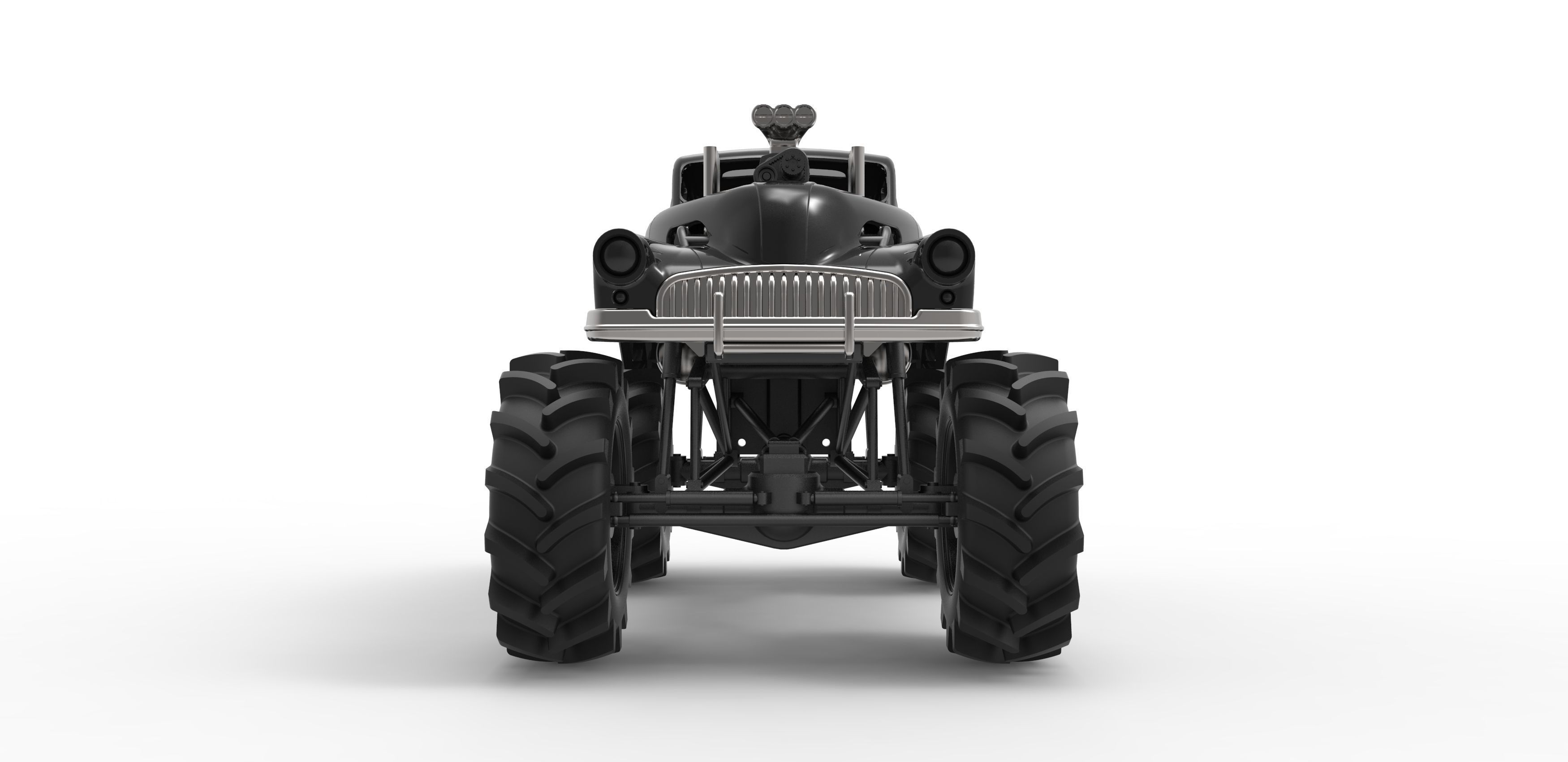 Mud truck 3 Scale 1 to 25 3D model 3D printable | CGTrader
