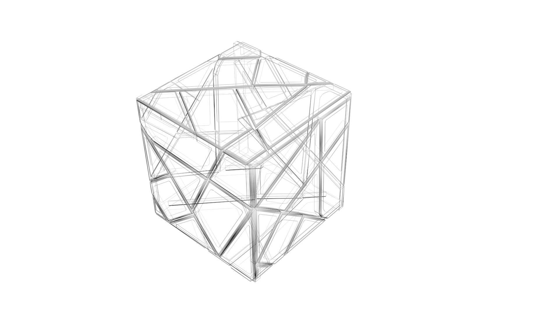 Ghost Cube 3D model | CGTrader