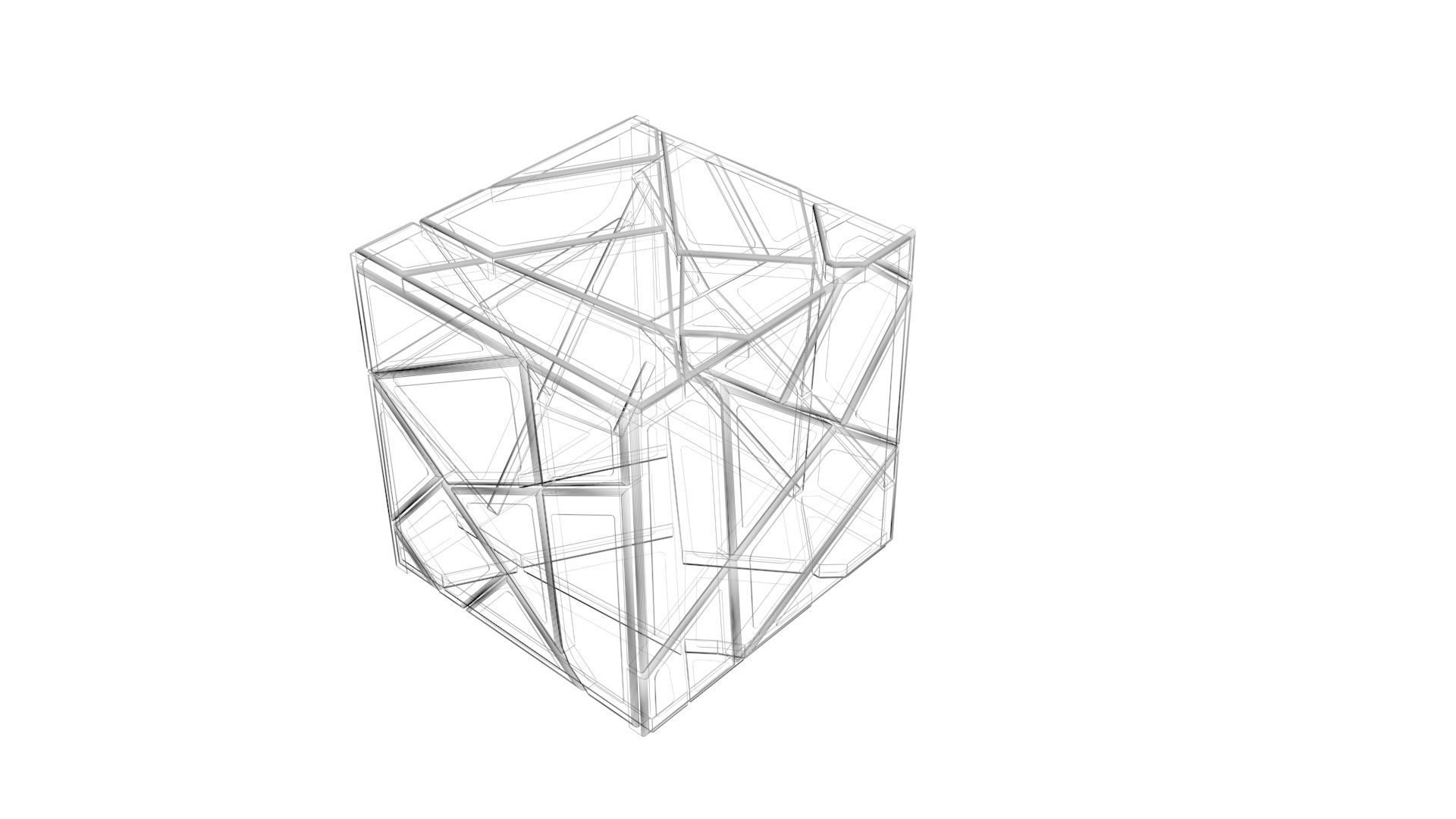 Ghost Cube 3D model | CGTrader