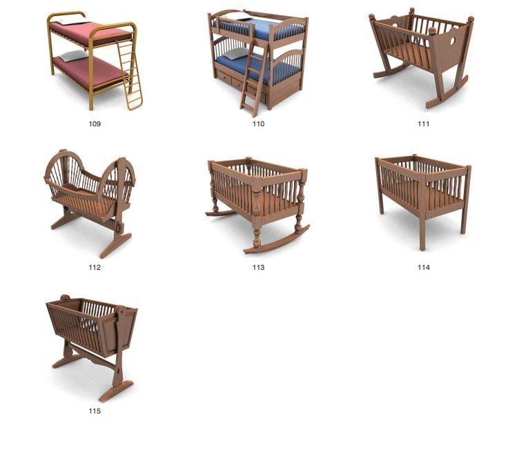 Bed Collection of 100 beds 3d model 3D model | CGTrader