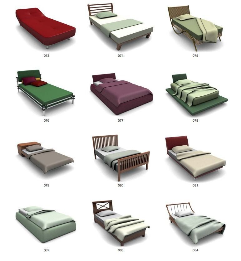 Bed Collection Of 100 Beds 3d Model 3d Model Cgtrader