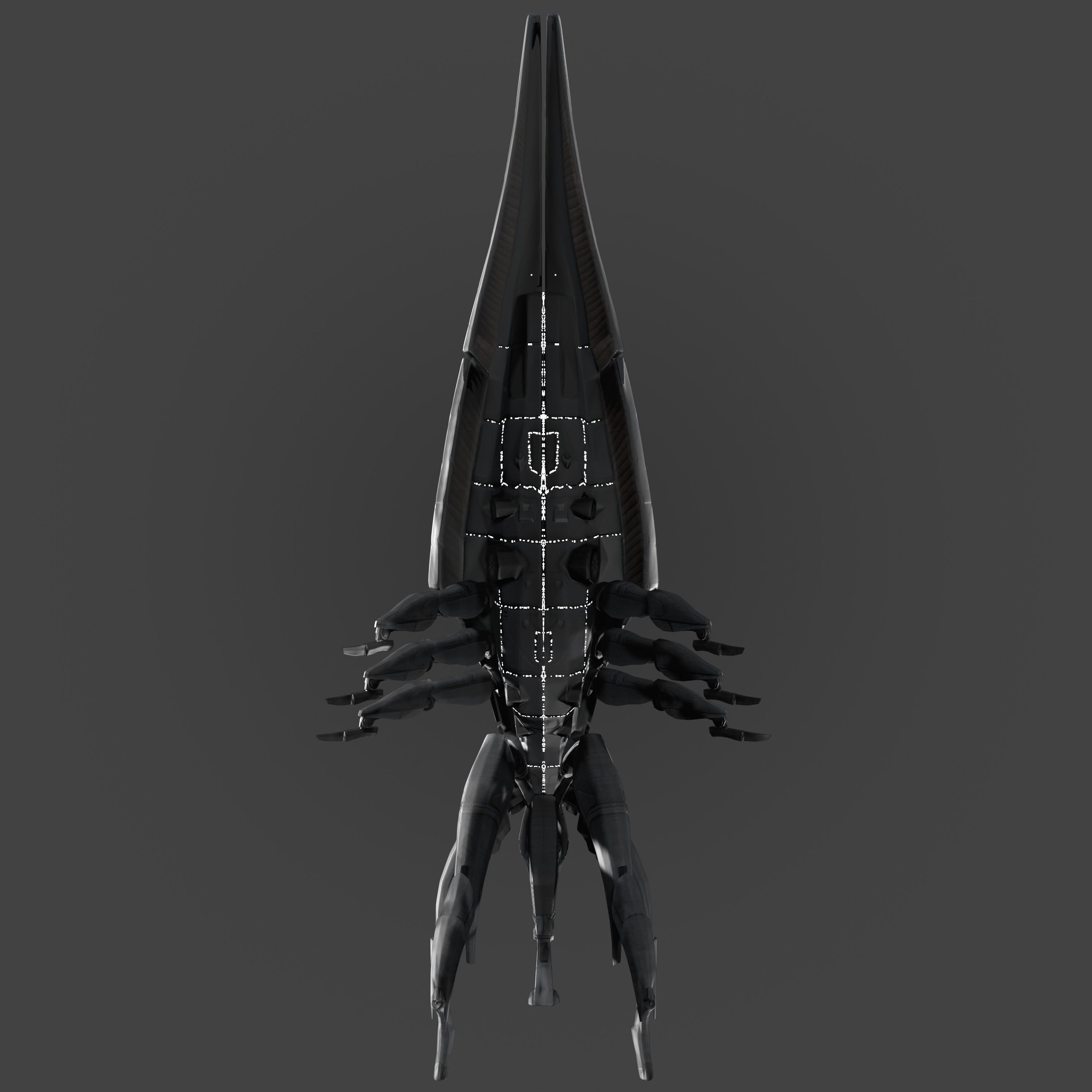 3d Model Mass Effect Reaper 3d Model Game Ready Rigged Vr Ar Low Poly Cgtrader