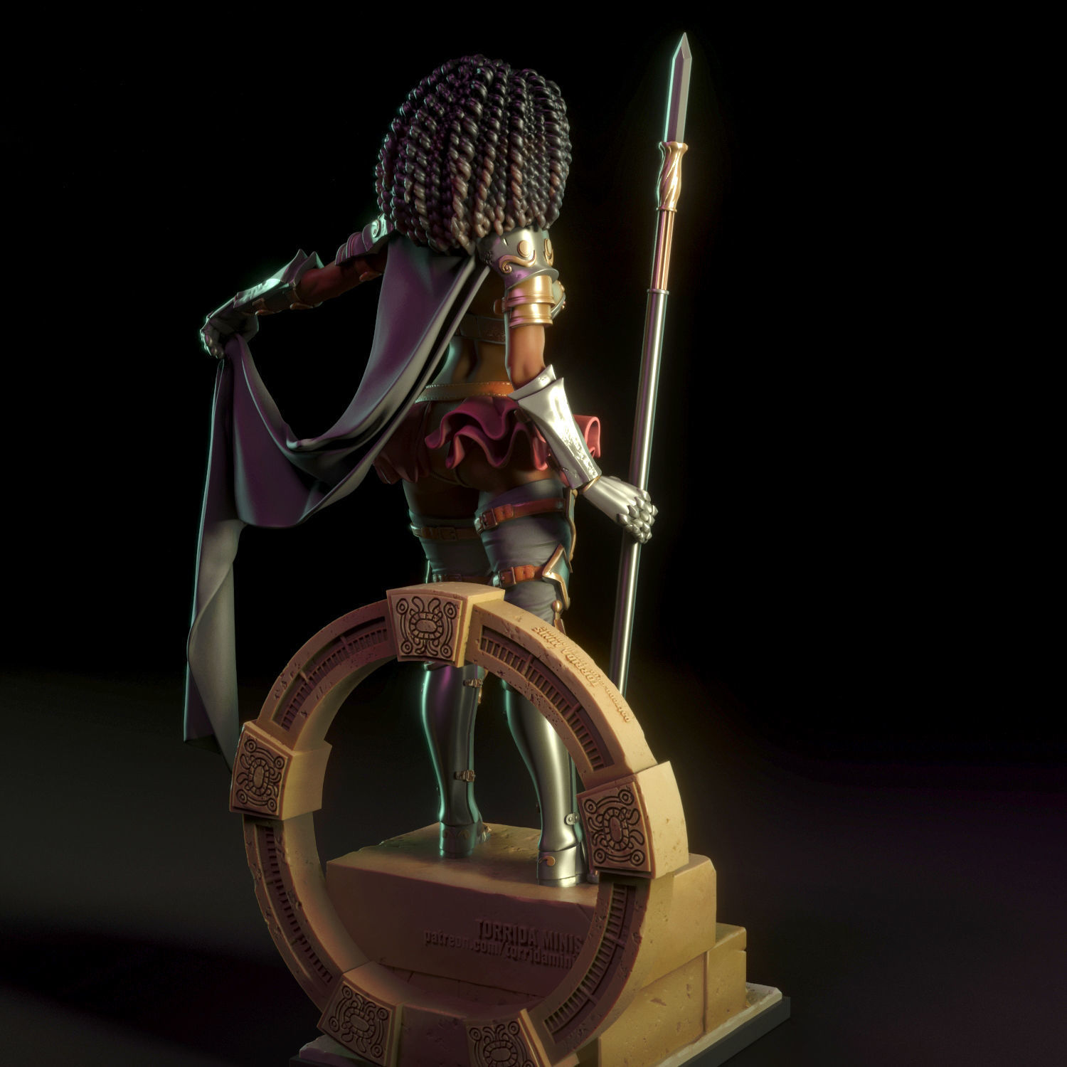 Iza - Female knight 3D model 3D printable | CGTrader